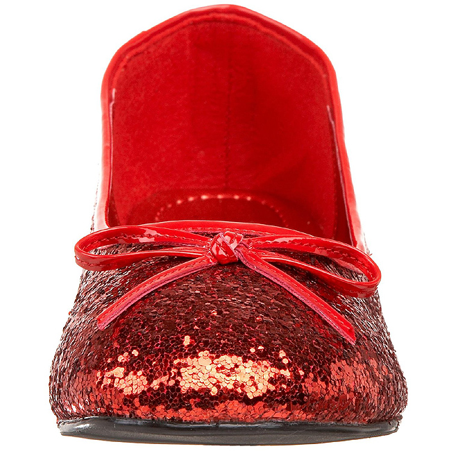 Rosso Star 16g Scintillare Scarpe Ballerine Donna Basse